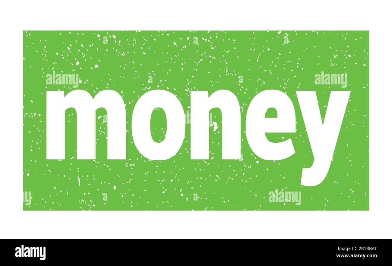 money text written on green grungy stamp sign Stock Photo - Alamy