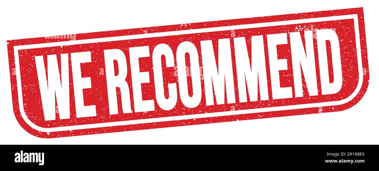 Recommend text on red hi-res stock photography and images - Alamy