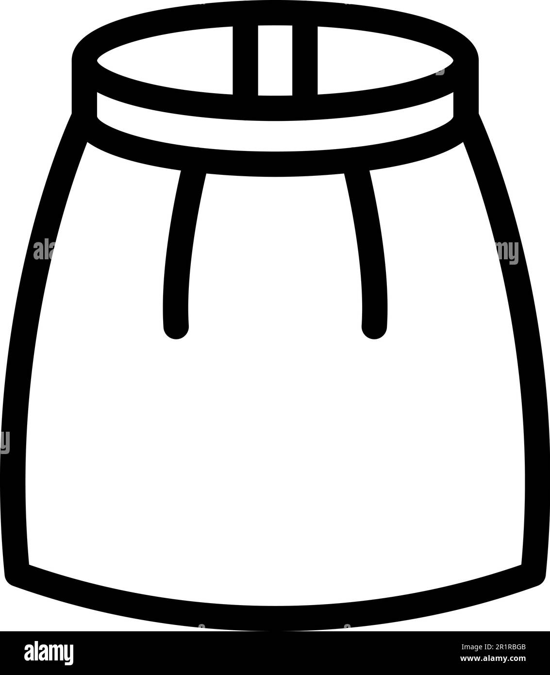 Jeans mini skirt Stock Vector Images - Alamy