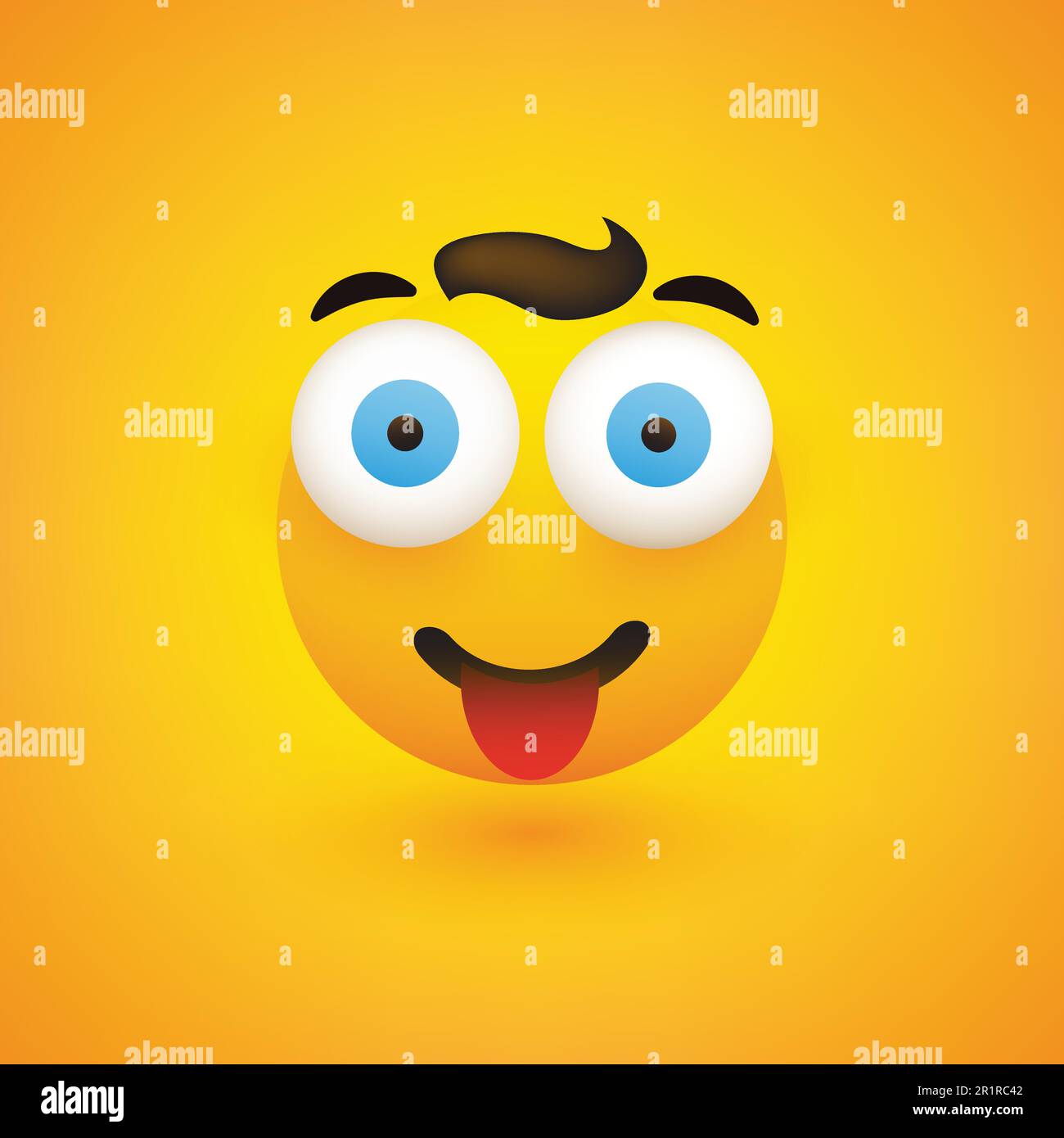Hair silly sticking Stock Vector Images - Alamy