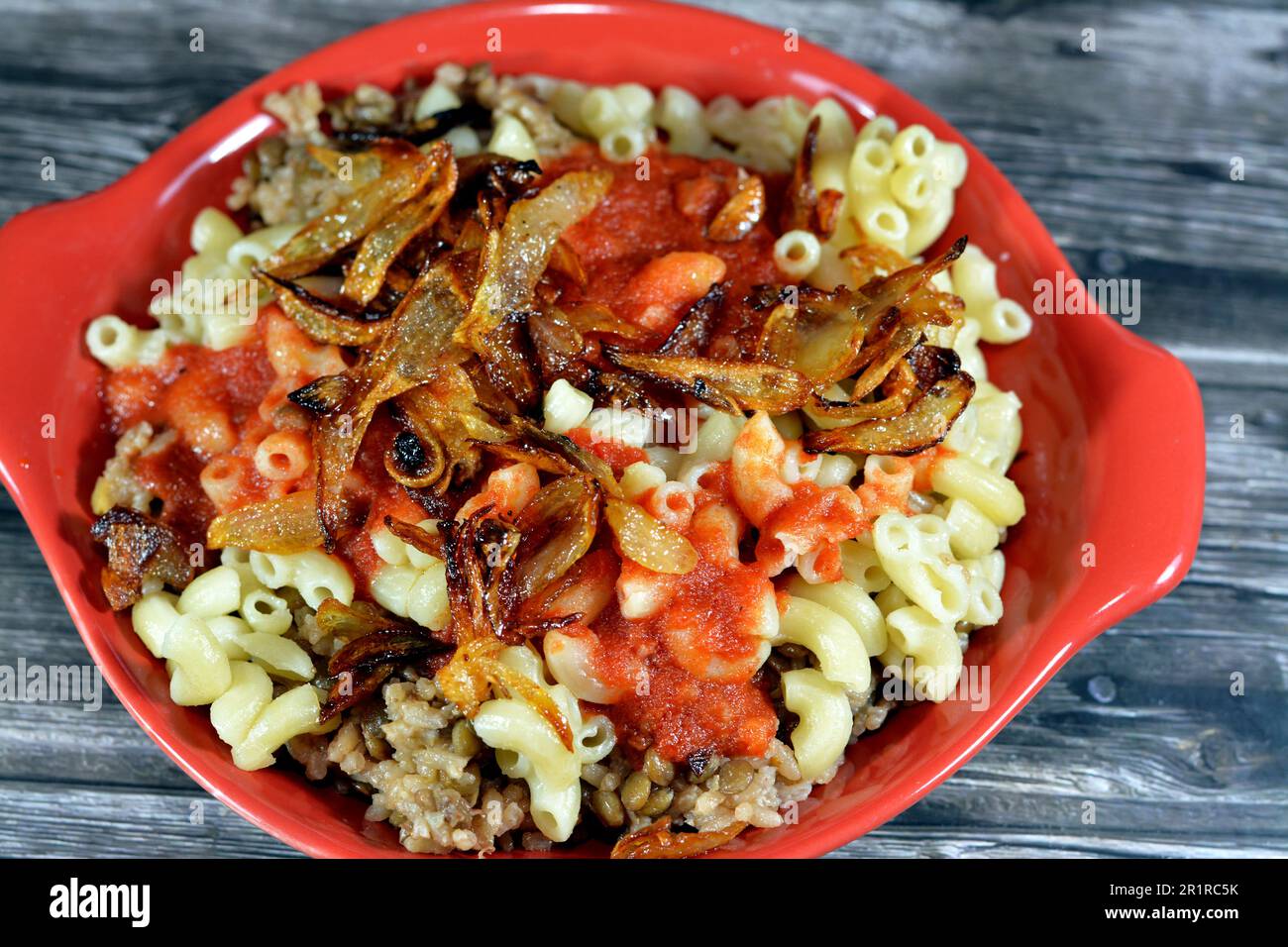 Egyptian cuisine, Koshary the national dish of Egypt and popular street ...