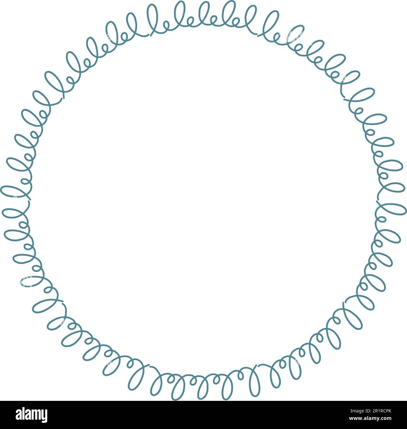 Circle frame round abstract border design shape icon for decorative ...