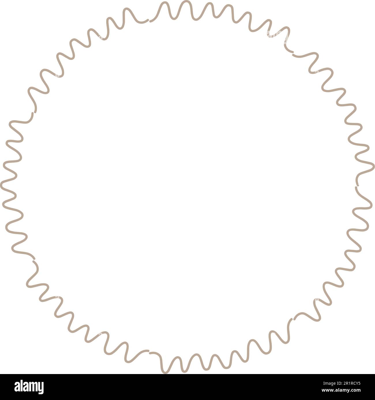 Circle frame round abstract border design shape icon for decorative ...