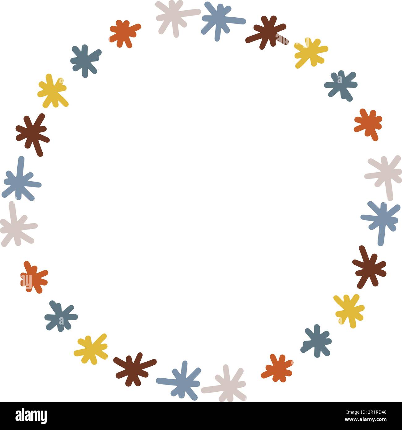 Circle frame round abstract border design shape icon for decorative ...