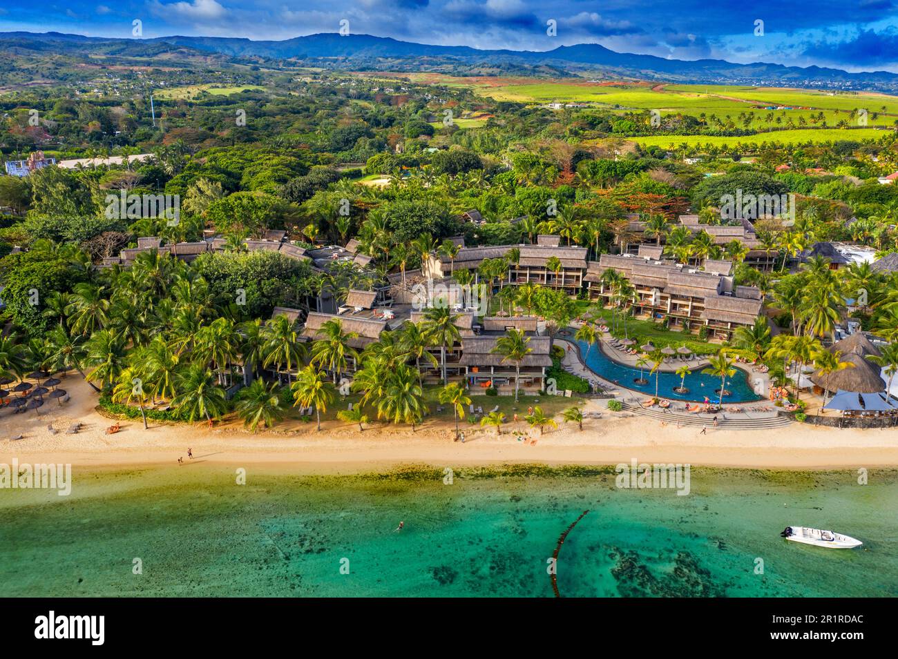 Aerial view Heritage Awali luxury five stars hotel in the south of ...