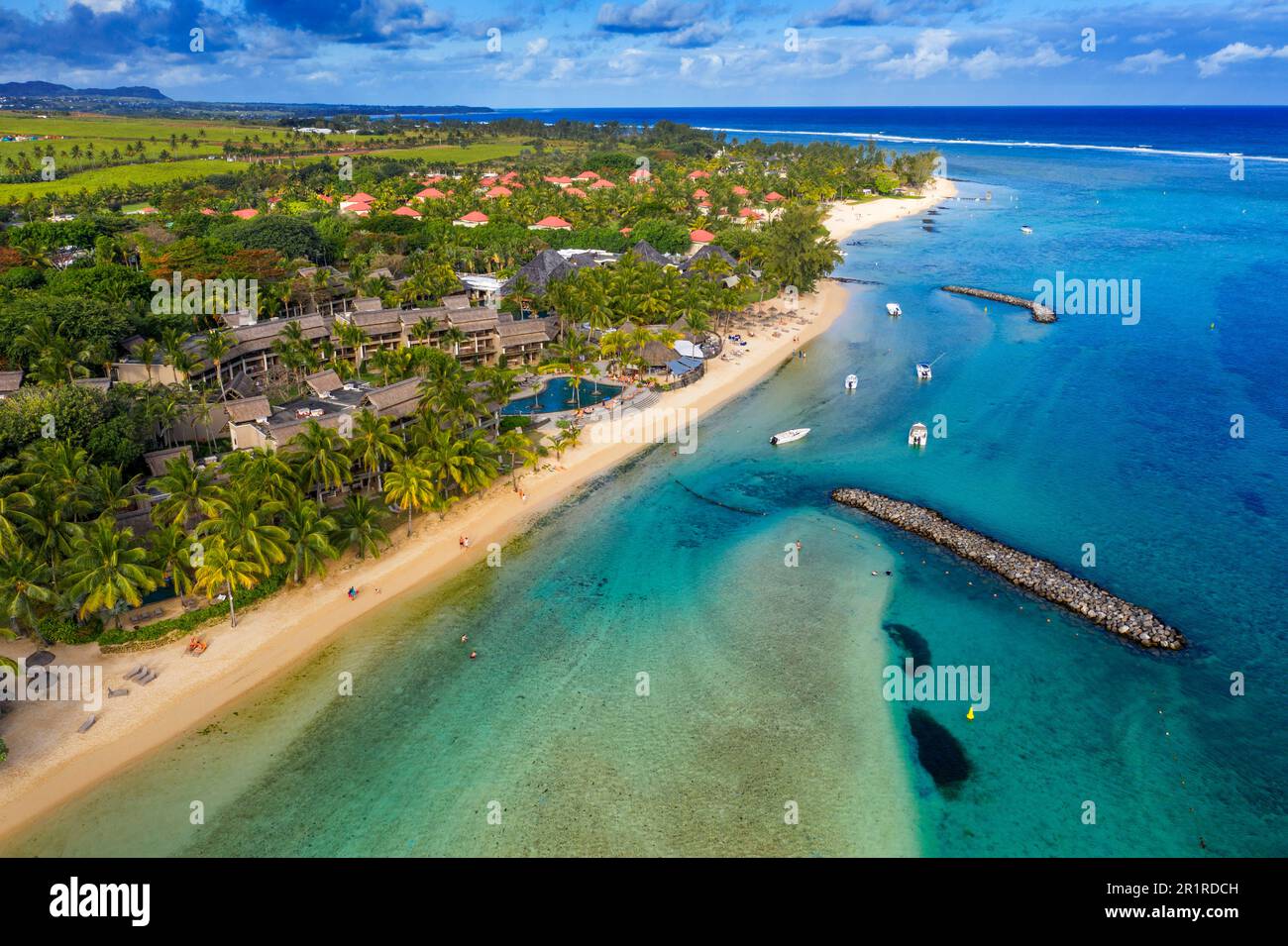 Aerial view Heritage Awali luxury five stars hotel in the south of ...