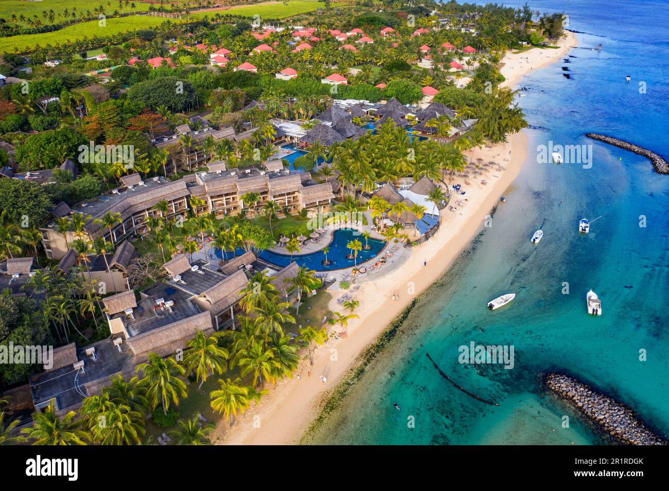 Aerial view Heritage Awali luxury five stars hotel in the south of ...