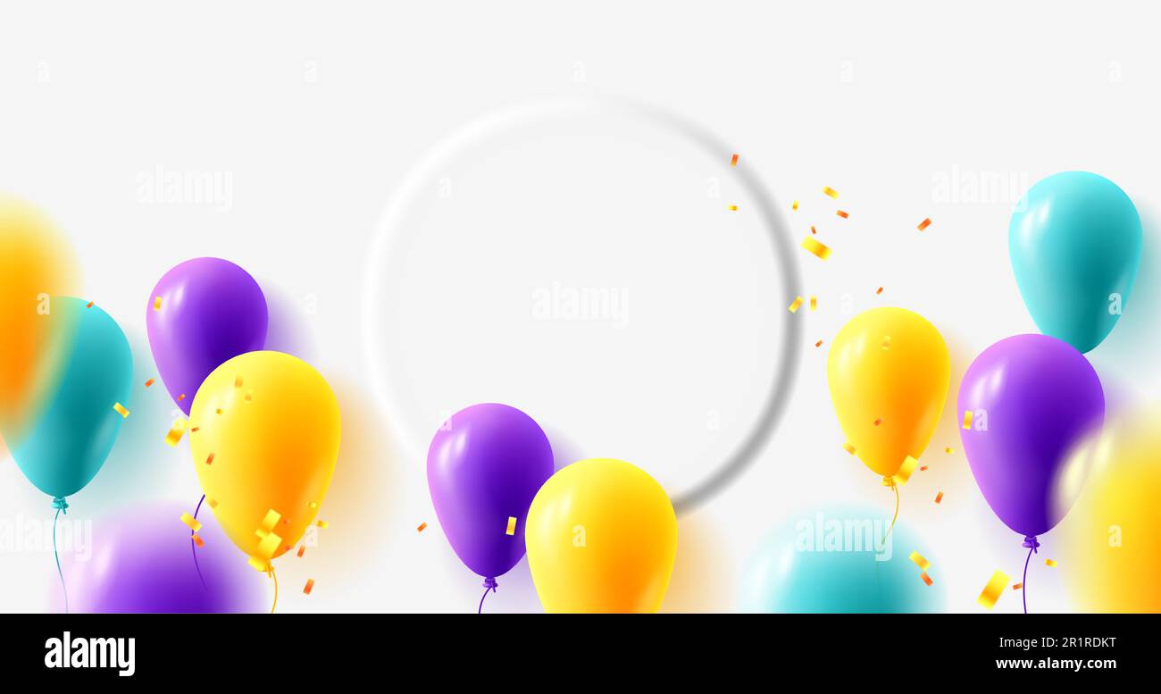 Celebration background with volume circle for your copy and 3d render ...