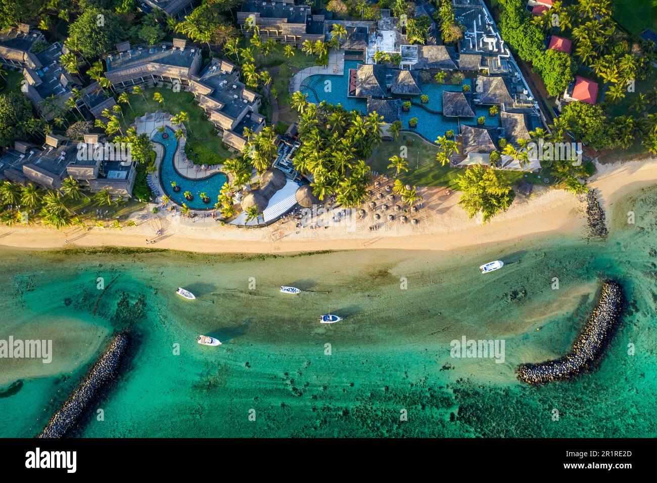 Aerial view Heritage Awali luxury five stars hotel in the south of ...