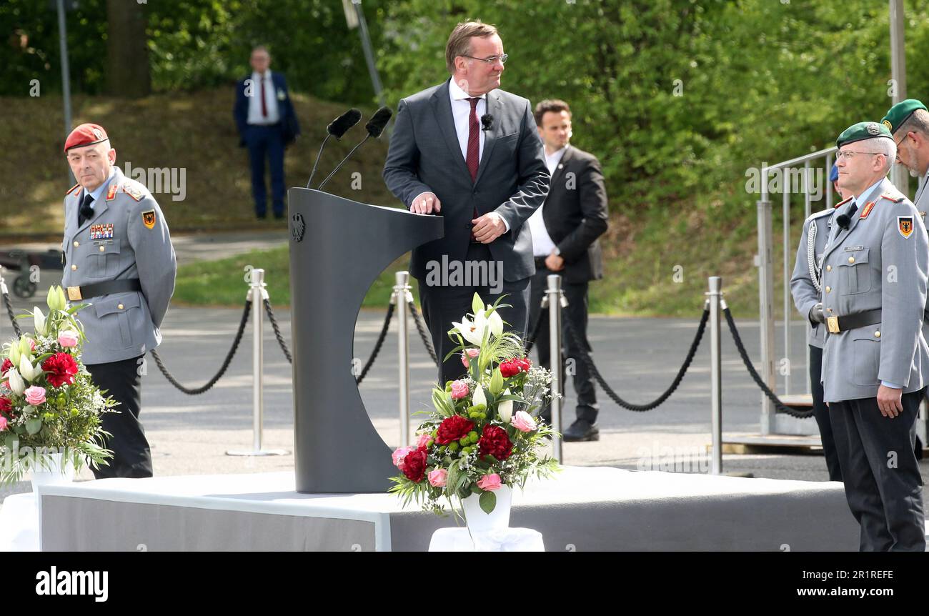 Berlin, Germany. 15th May, 2023. Boris Pistorius (SPD, M), Federal ...