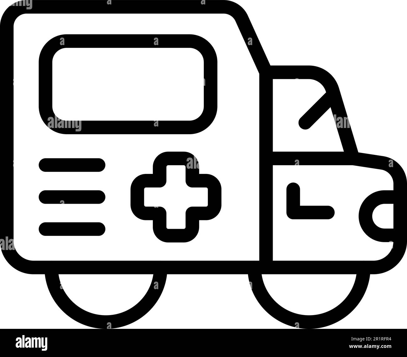 Patient emergency vehicle icon outline vector. Service medic. Police ...