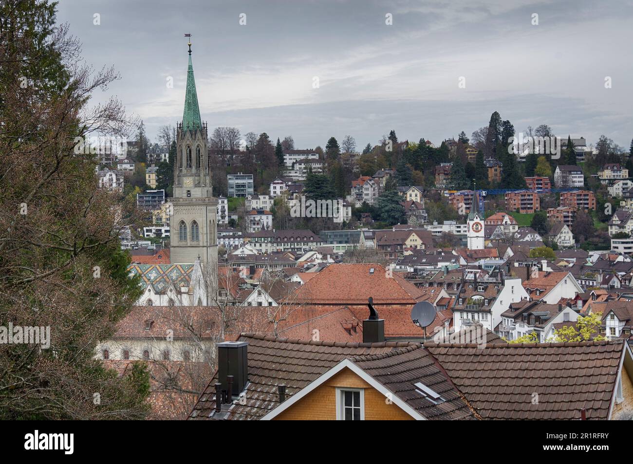St Gall,Swiss city , capital of the canton of St. Gallen Stock Photo ...