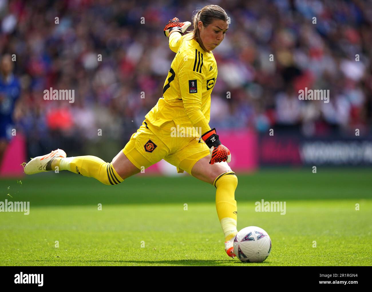 Manchester United goalkeeper Mary Earps during the Vitality Women's FA ...