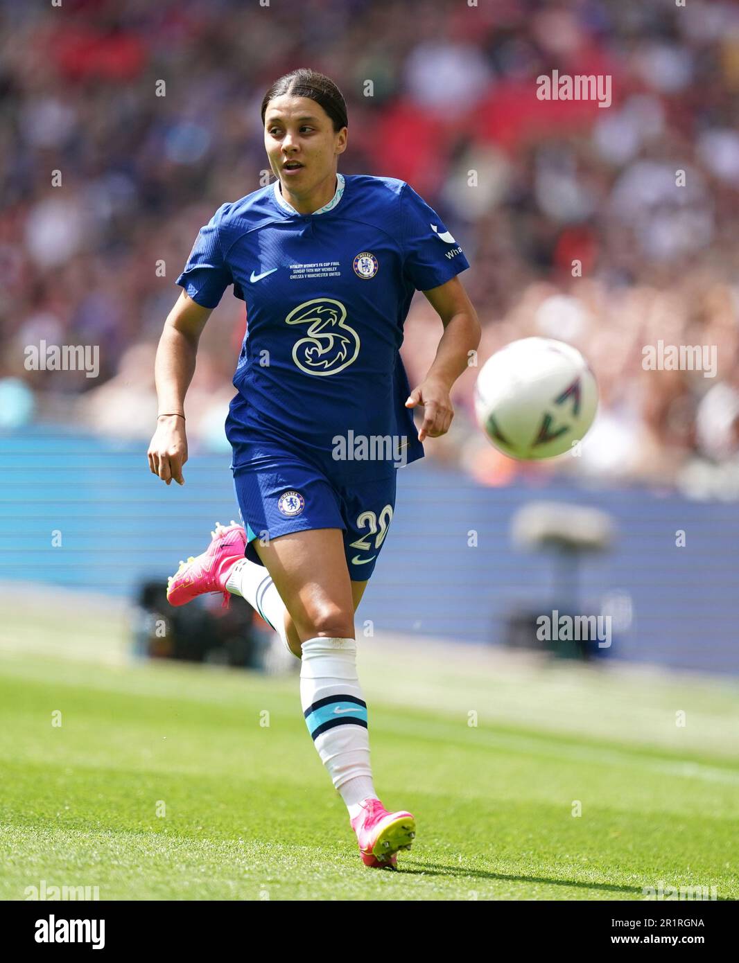 Chelsea's Sam Kerr during the Vitality Women's FA Cup final at Wembley ...