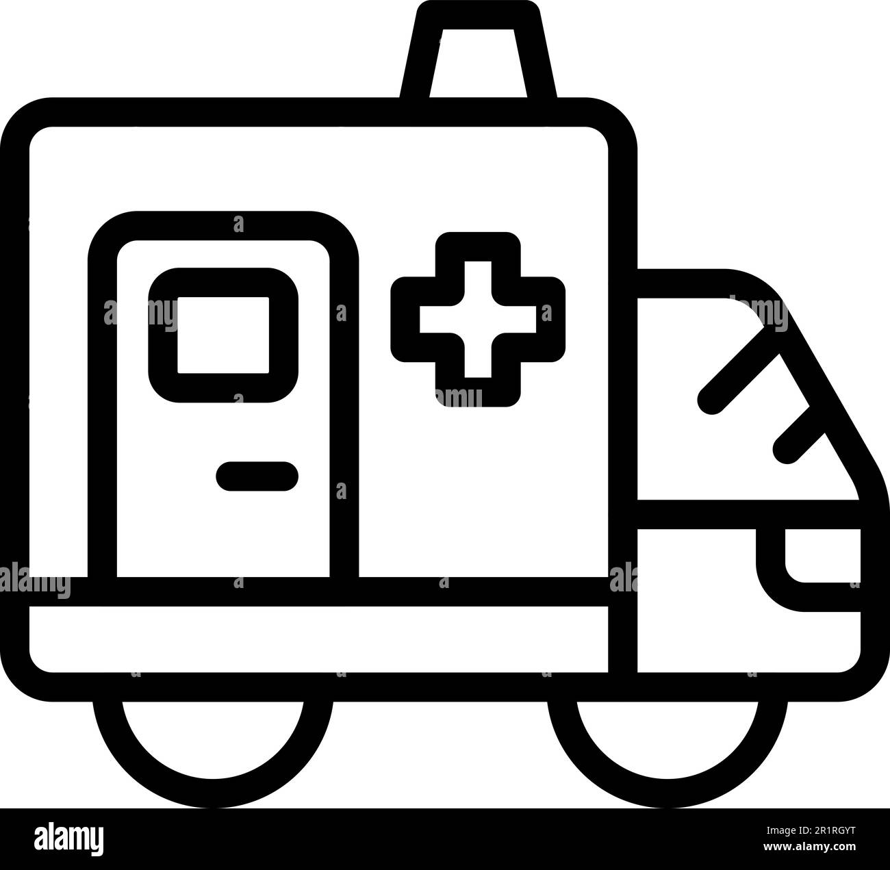 Modern rescue vehicle icon outline vector. Service medical. Safety ...