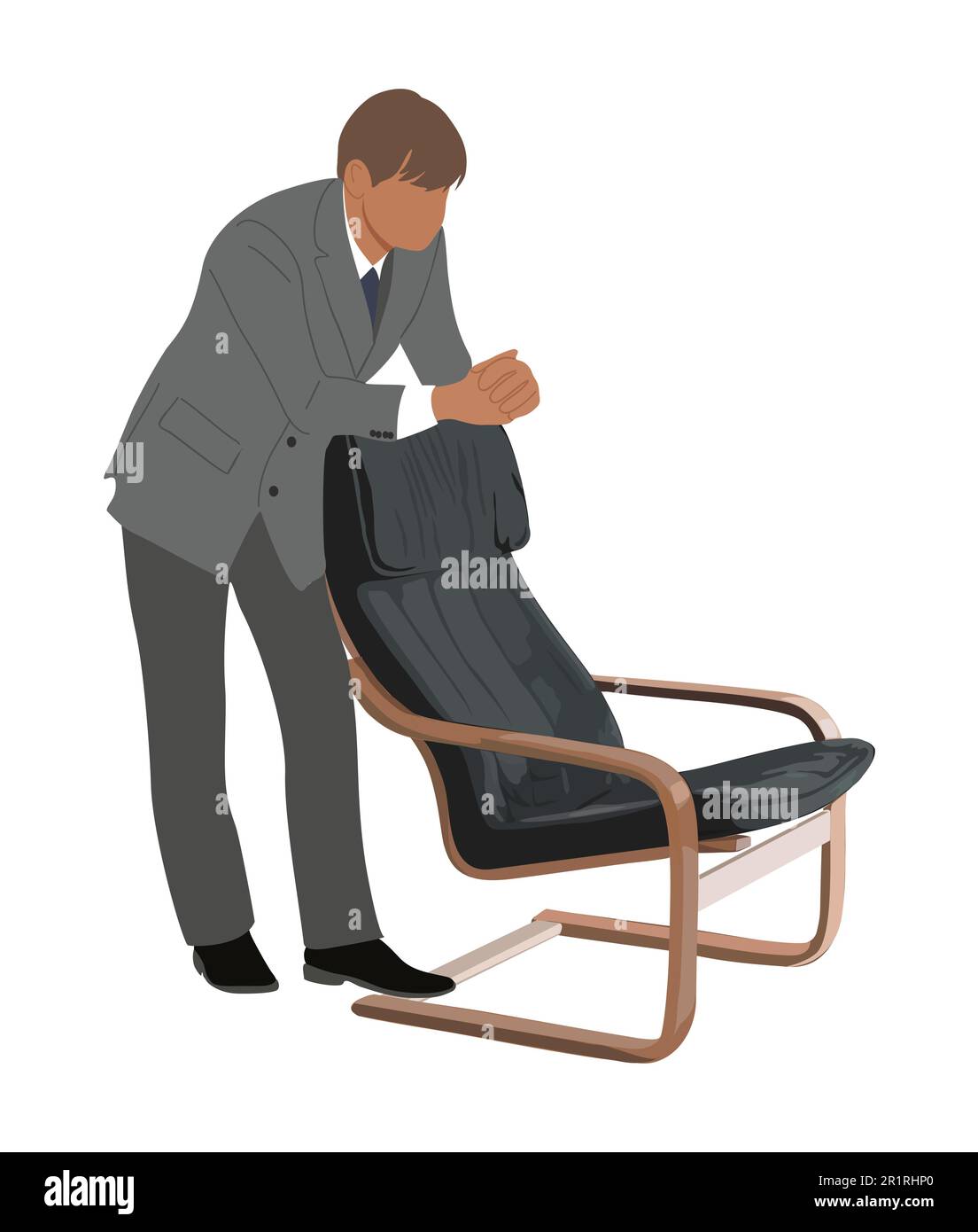 Side profile man leaning on Stock Vector Images - Alamy