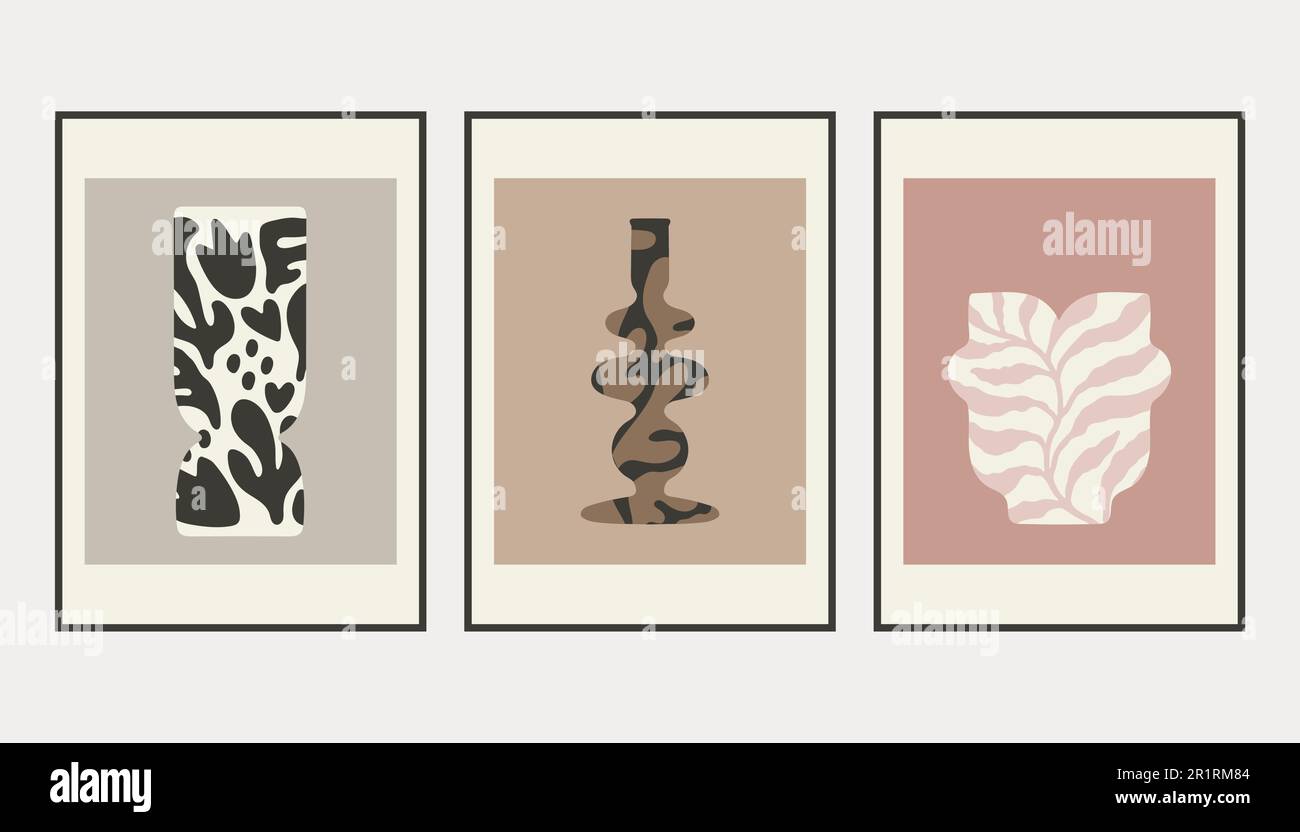 Matisse Abstract Art Set, Aesthetic Modern Art, Boho Decor, Minimalist ...