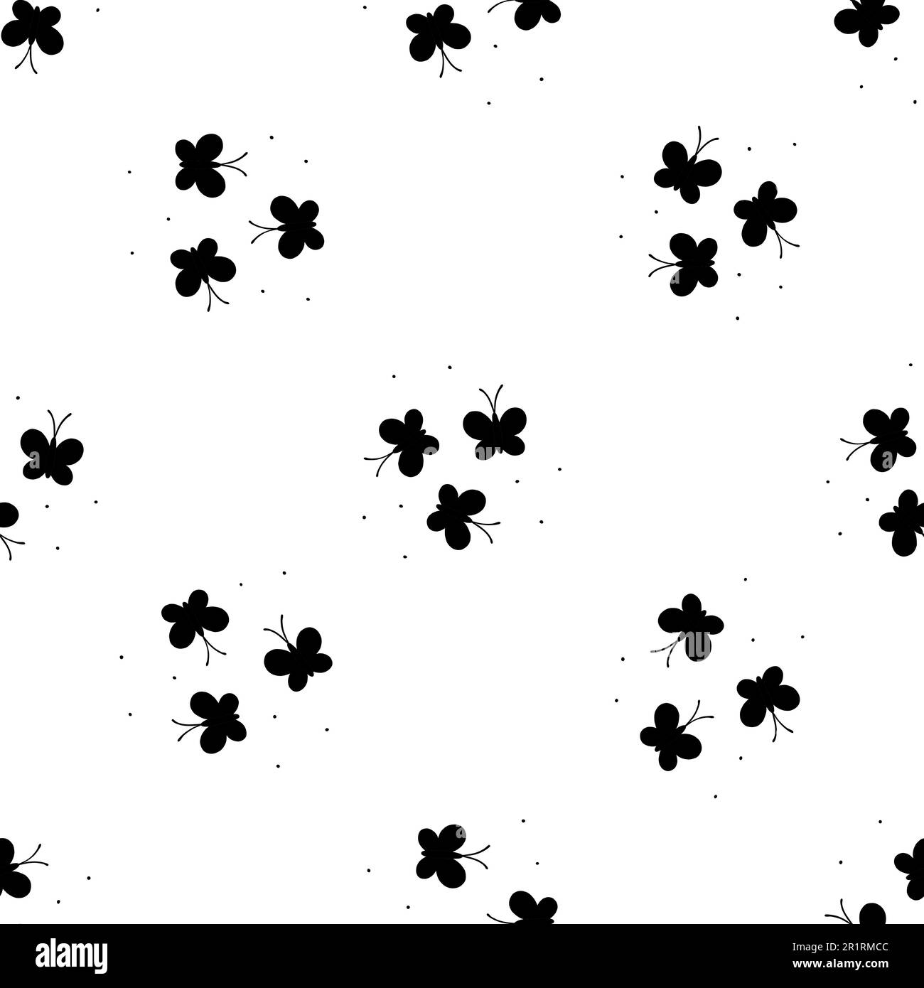 Butterfly seamless pattern. Repeating cute butterflys background ...