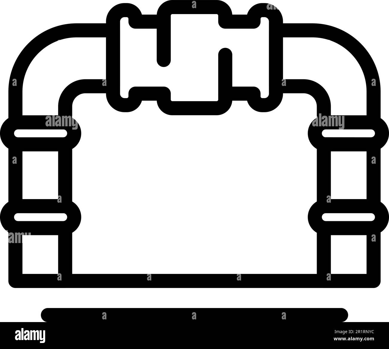 Gas Pipeline Icon Outline Vector Gasoline Energy Fuel Tanker Stock