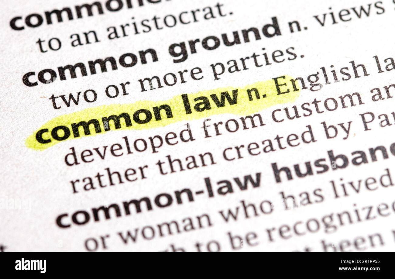Common law hi-res stock photography and images - Alamy