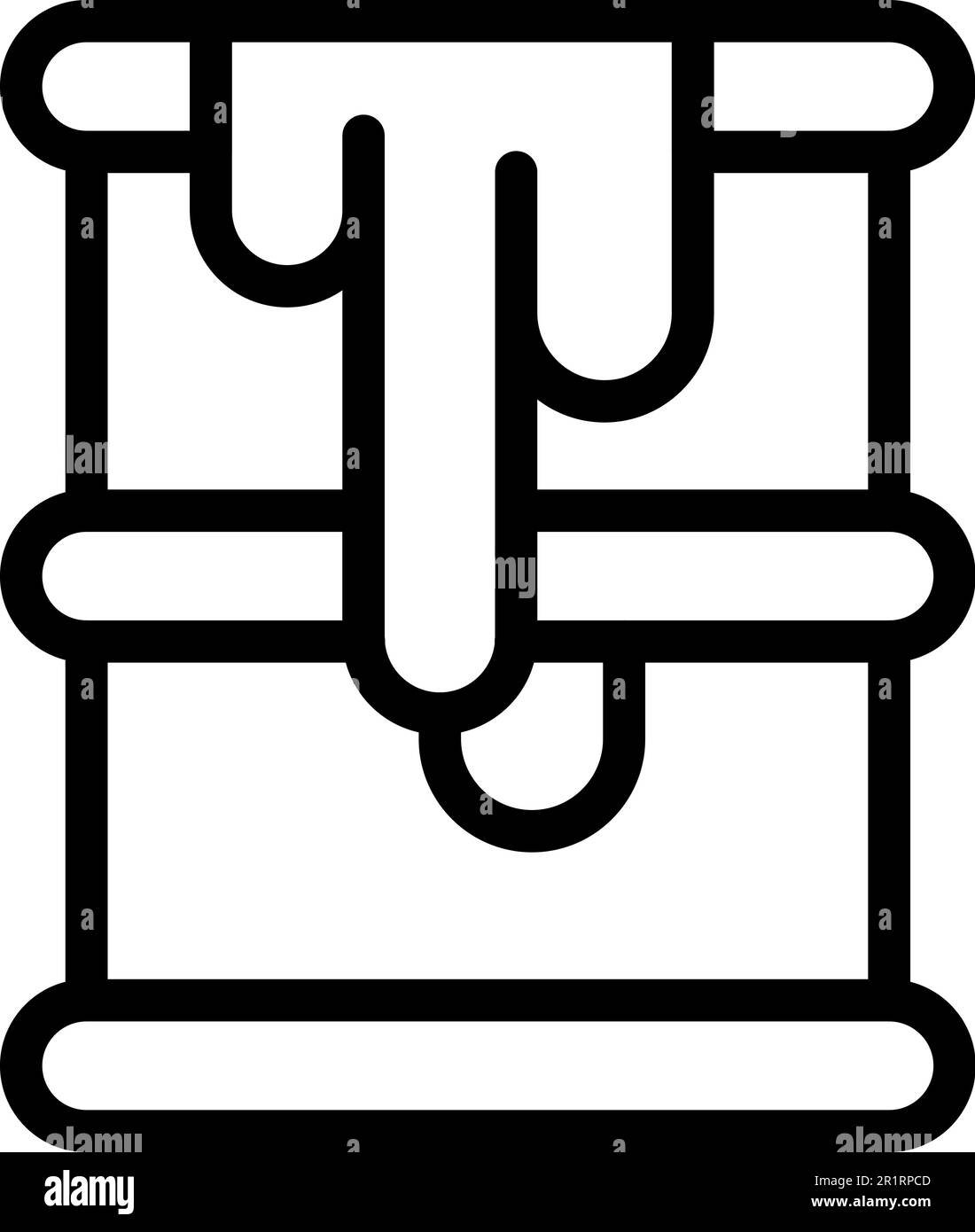 Oil metal barrel icon outline vector. Diesel energy. Vehicle power ...