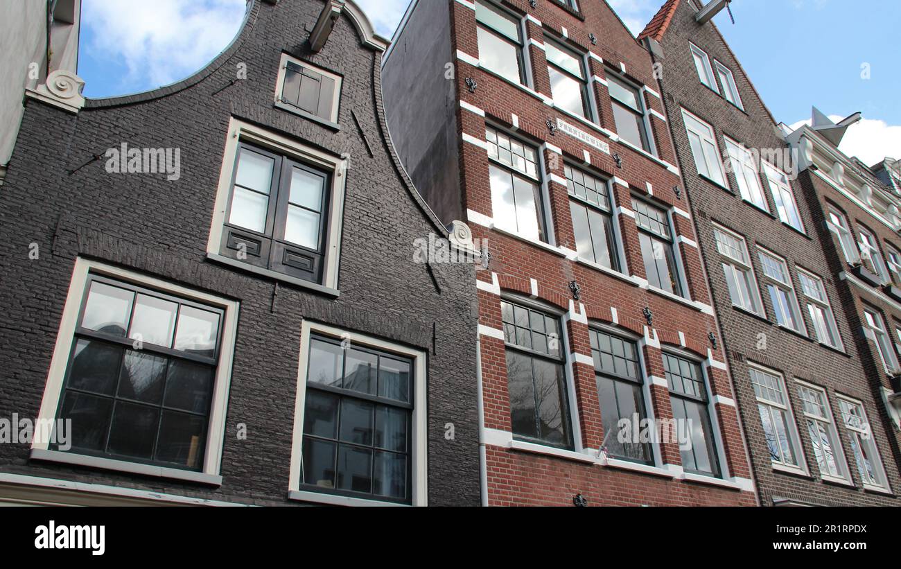 old brick houses in amsterdam (the netherlands Stock Photo - Alamy