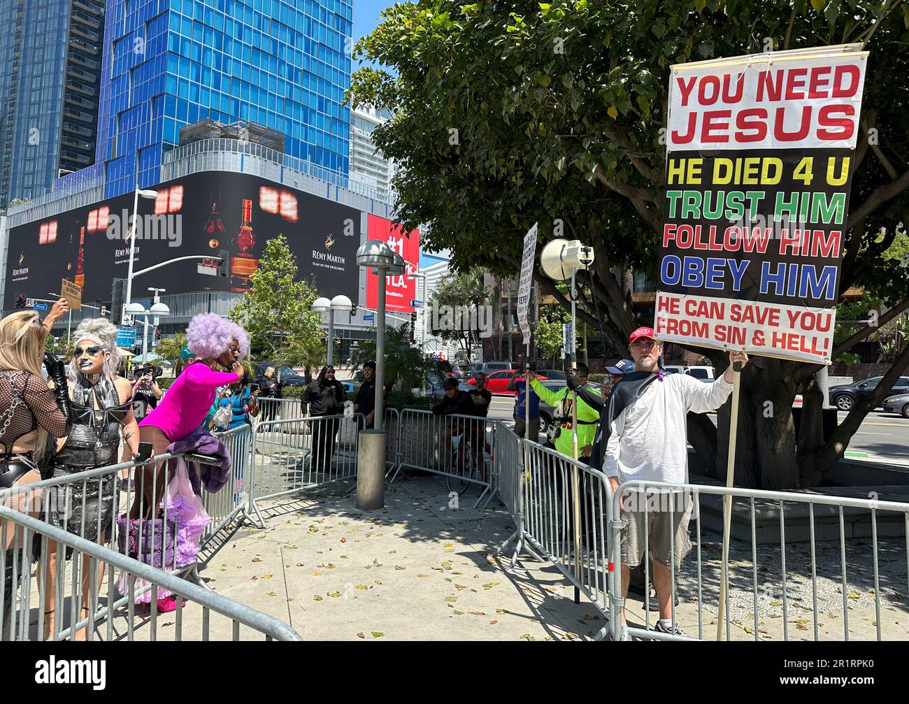 Los Angeles, USA. 23rd May, 2023. Anti Drag Protestors during the 2023 ...