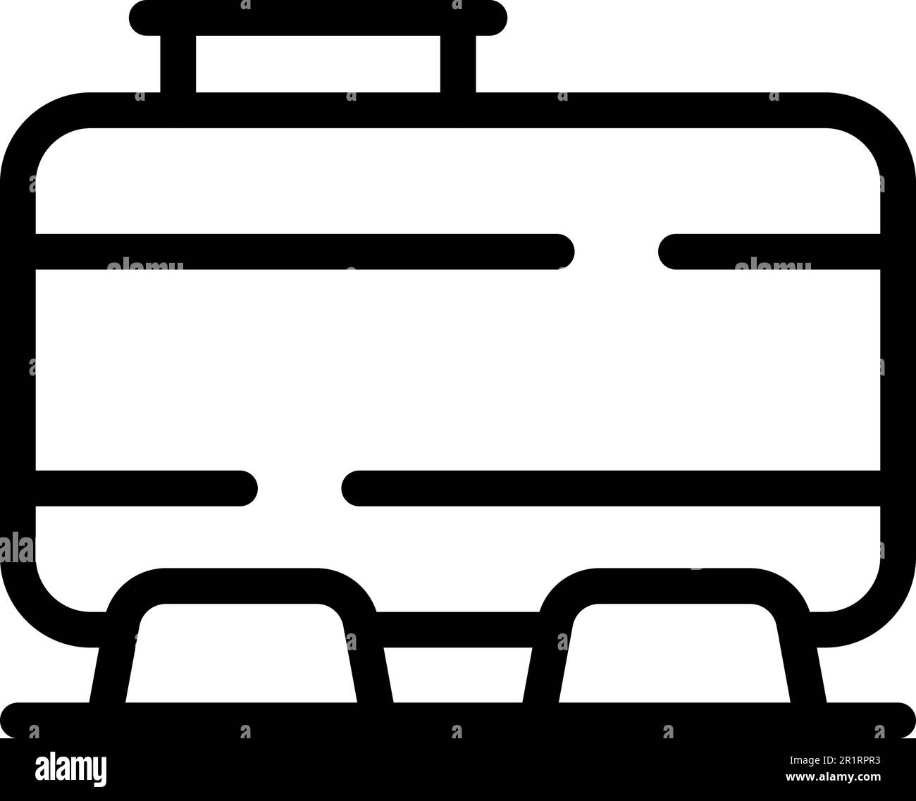 Tank oil icon outline vector. Cargo transport. Refinery vehicle Stock ...