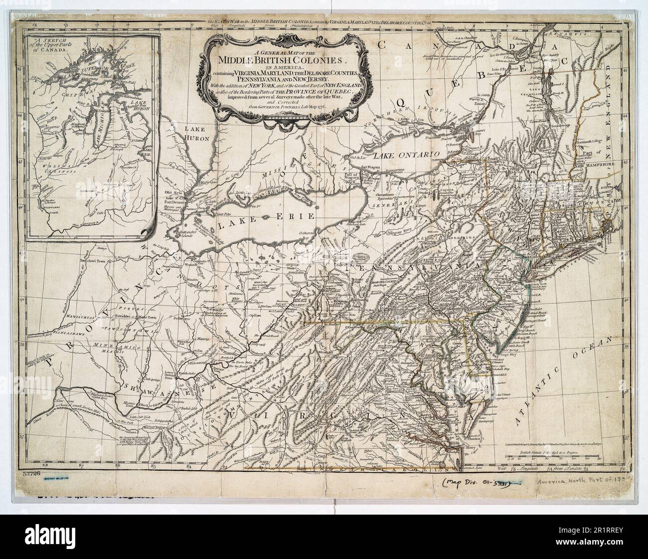 Map of early new england hi-res stock photography and images - Alamy