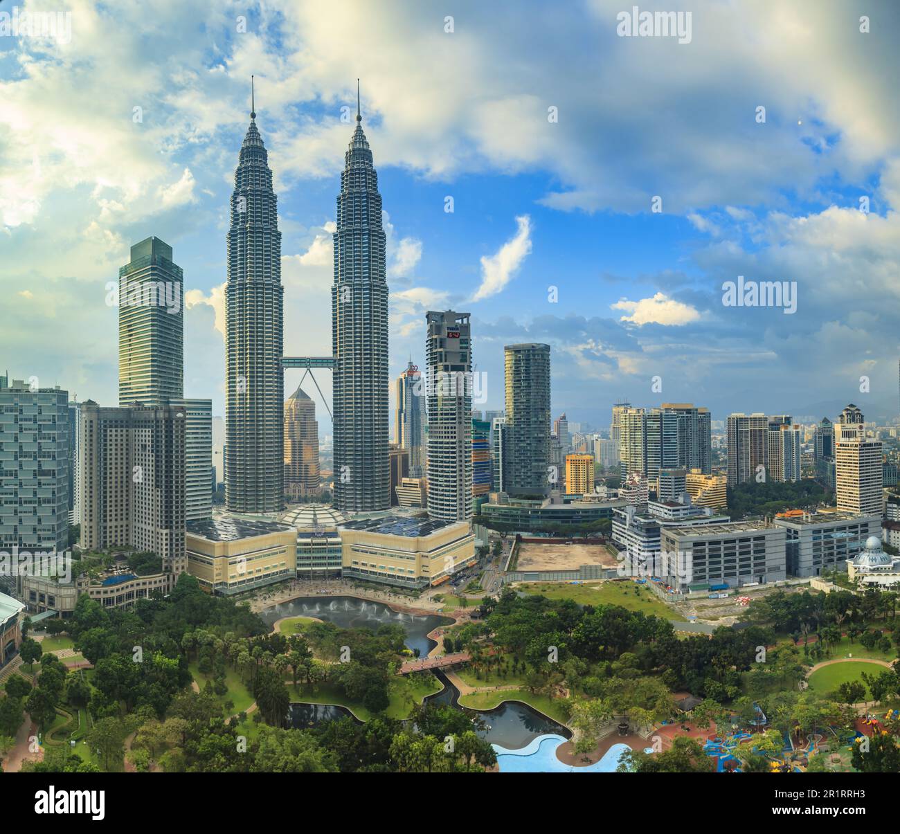 View over the KLCC Park in Kuala Lumpur Stock Photo - Alamy