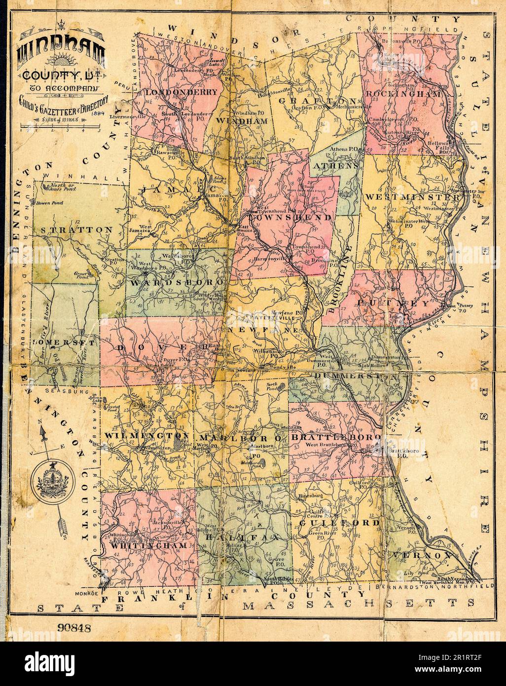 Map of north windham hi-res stock photography and images - Alamy