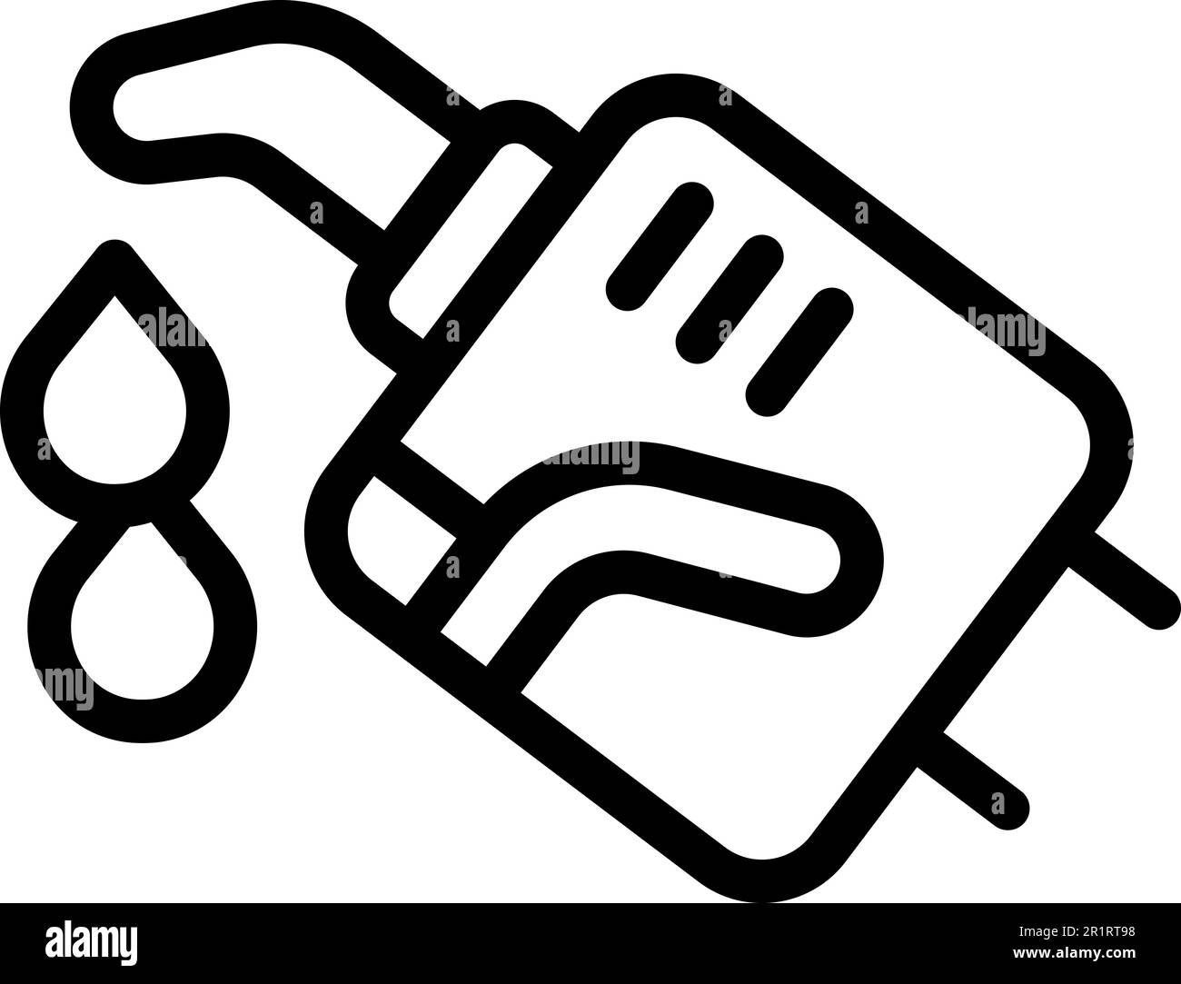 Fuel pump icon outline vector. Cargo transport. Chemical refinery Stock ...
