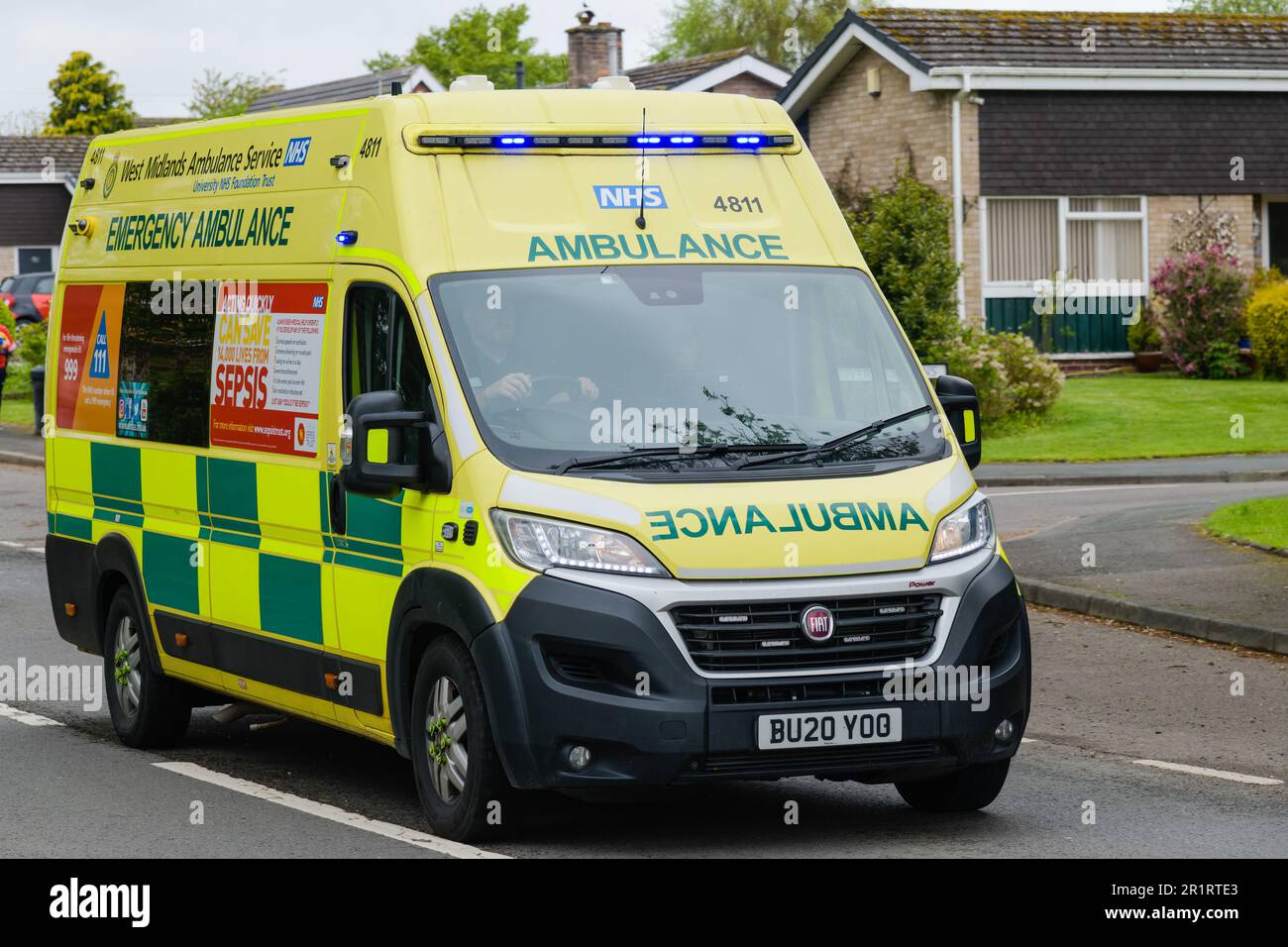 Shawbury, UK - May 8, 2023 - NHS West Midlands Ambulance Service ...