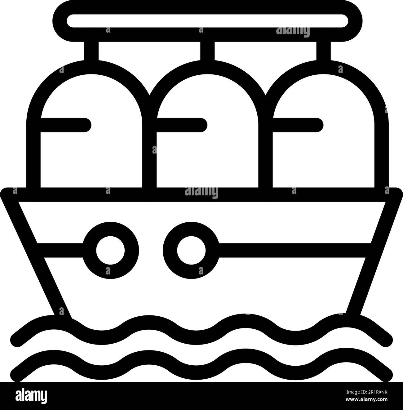 Sea tanker icon outline vector. Oil tank. Fuel gas Stock Vector Image ...