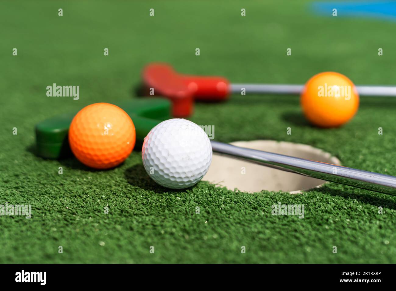 Mini golf ball track hi-res stock photography and images - Alamy
