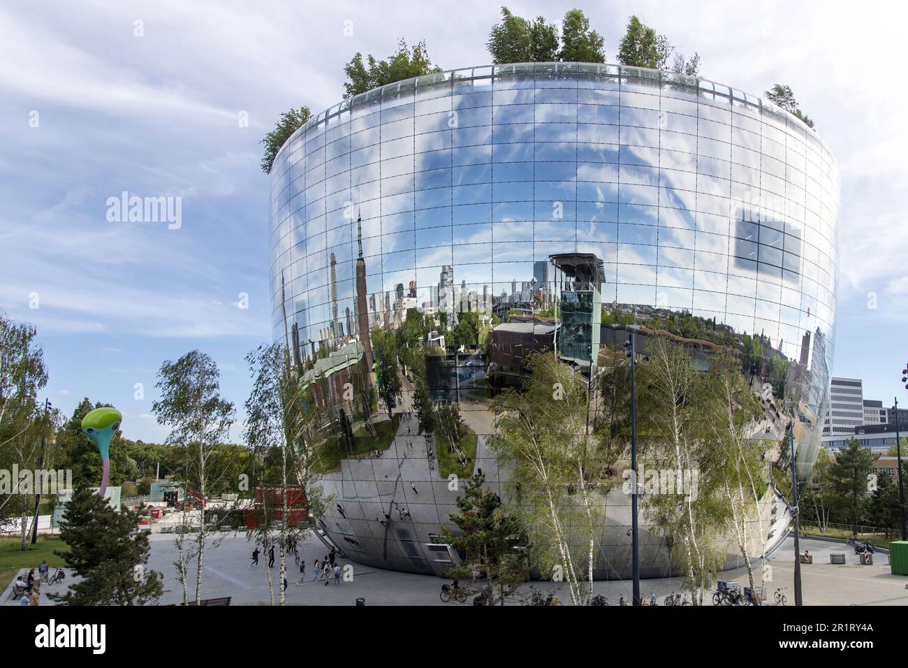 Rotterdam, The Netherlands-October 2022; Low angle view of The Depot ...