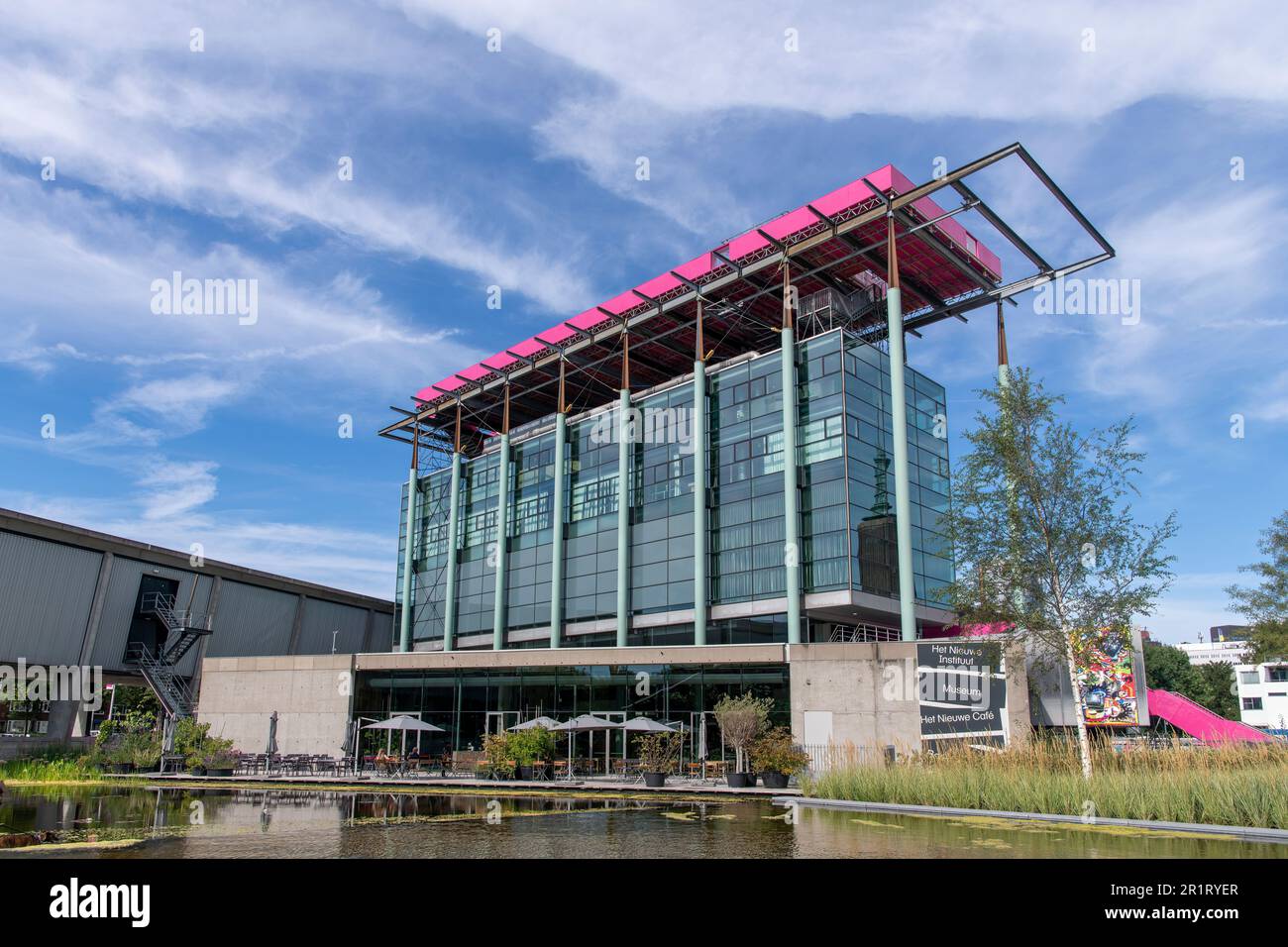 Rotterdam, The Netherlands-October 2022: View of Het Nieuwe Instituut ...