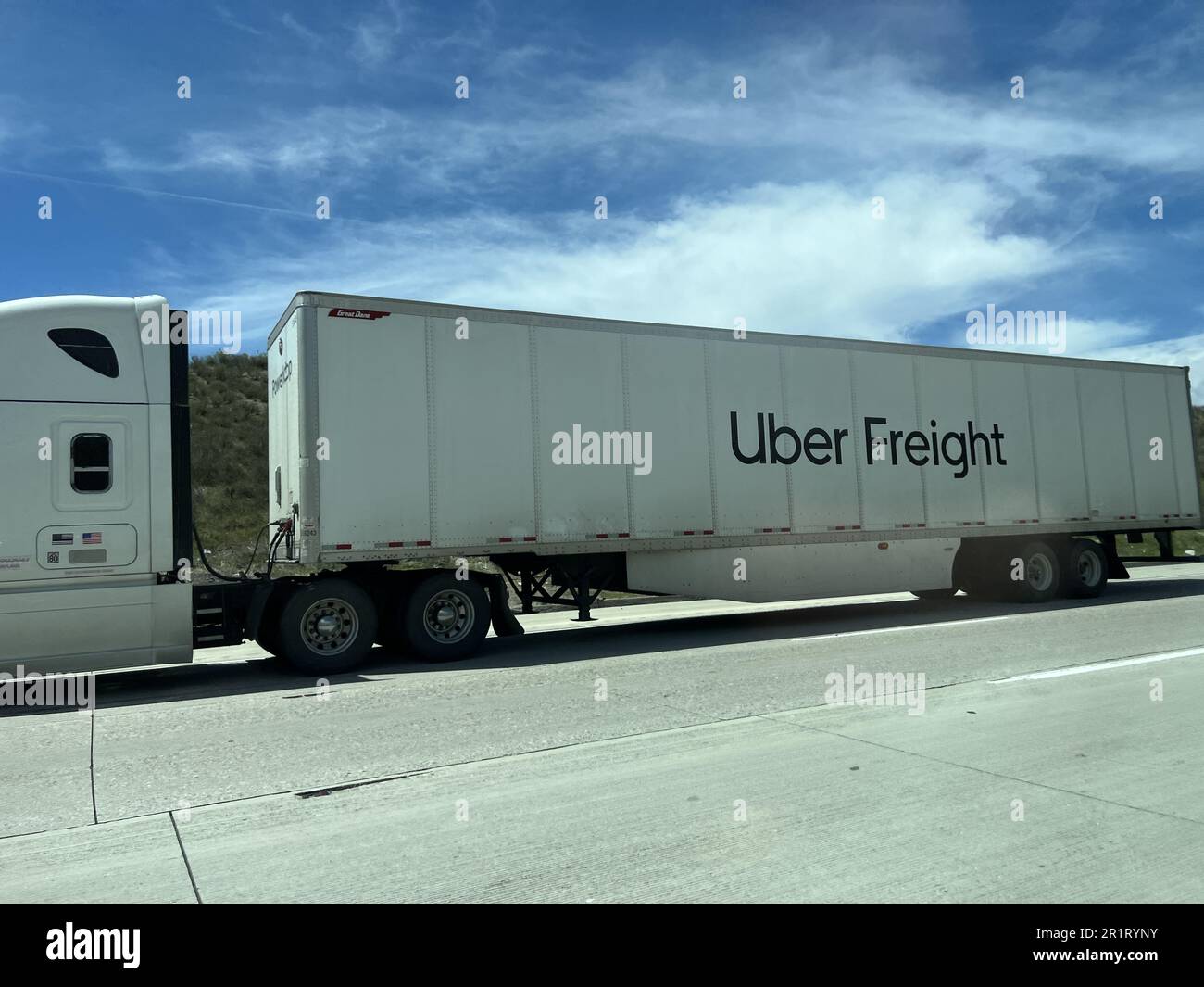 United States. 07th Apr, 2023. Uber Freight truck with Great Dane logo ...
