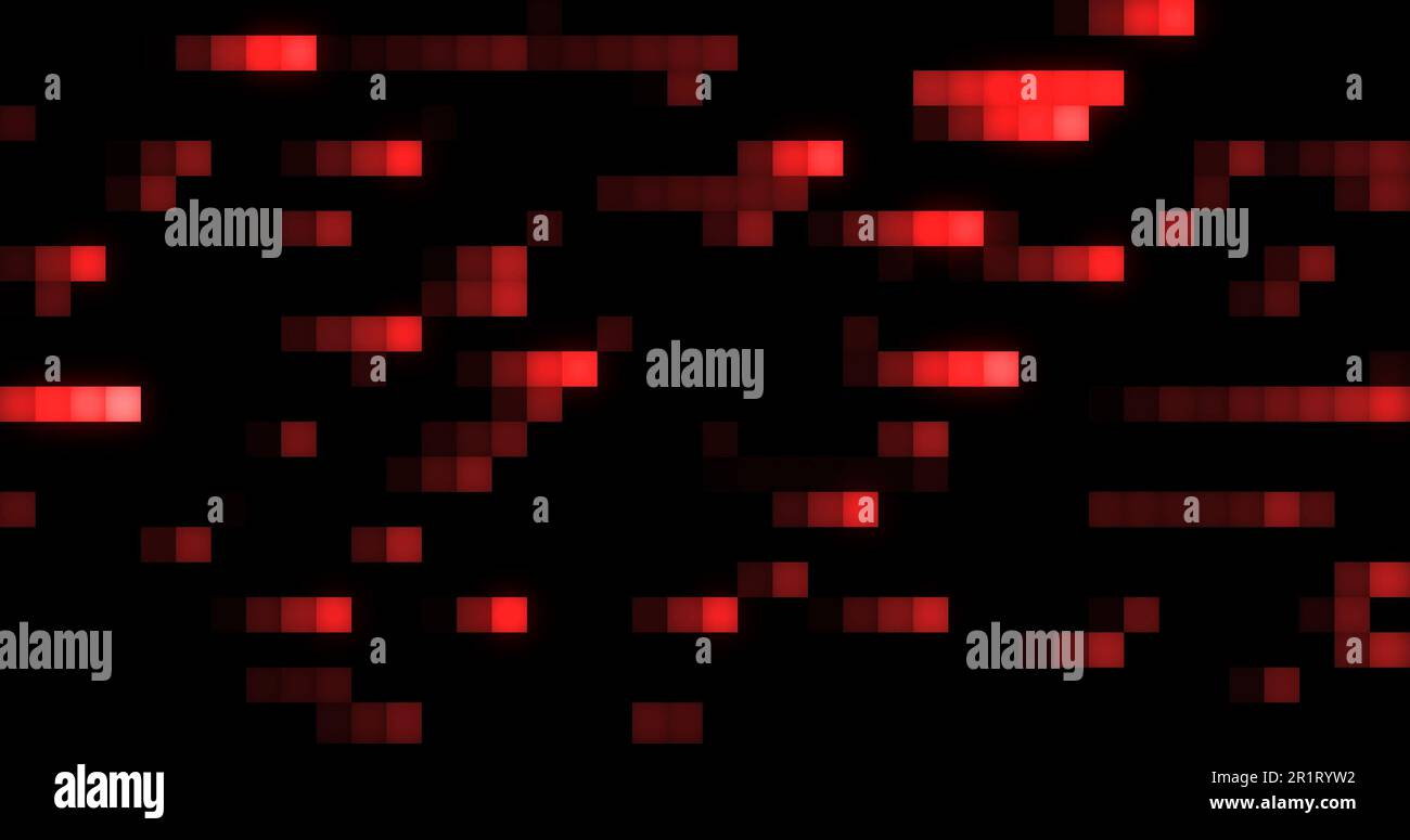 Abstract background. Red moving squares and lines are beautiful and ...