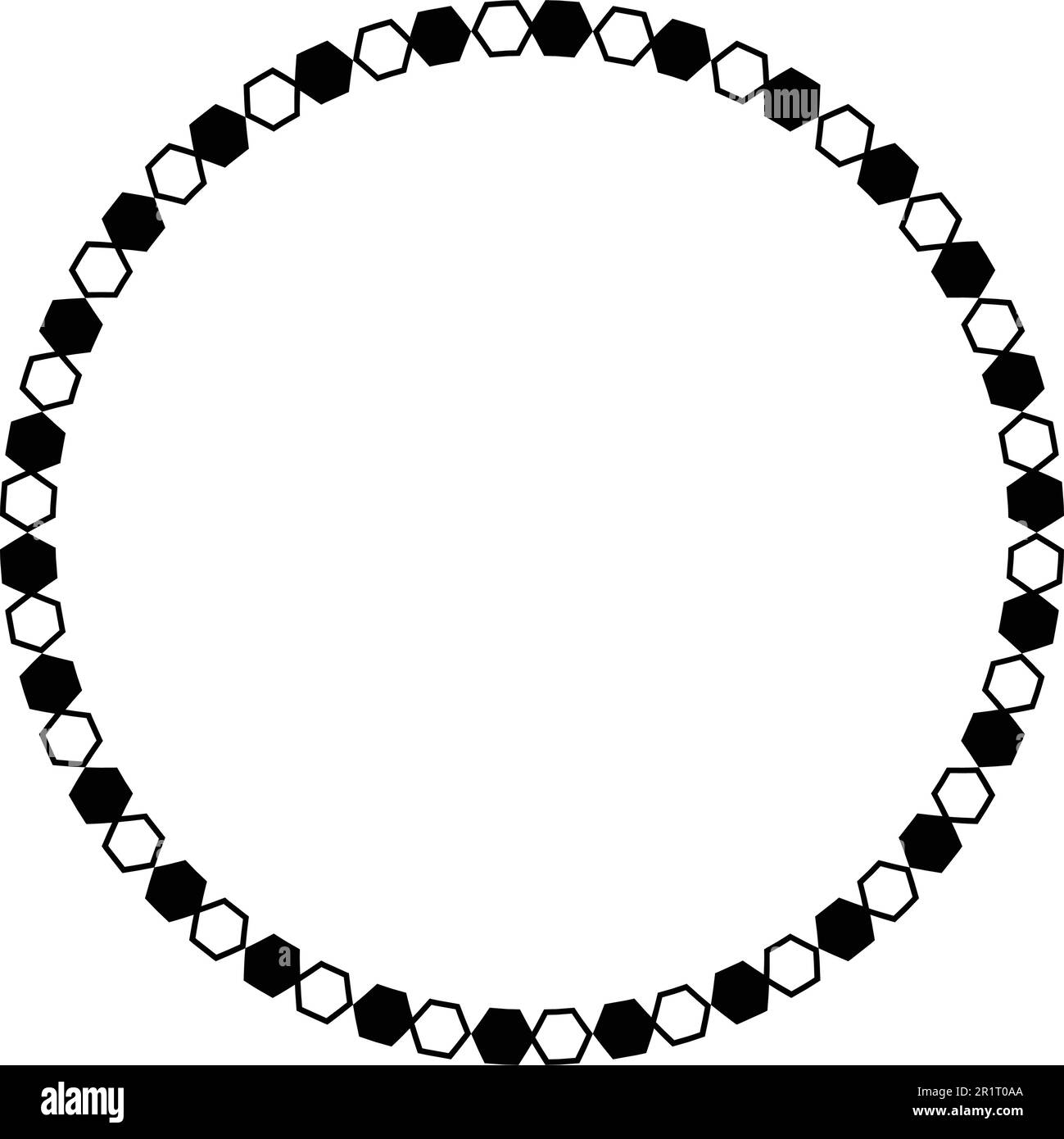 Circle frame round border design shape icon for decorative vintage ...