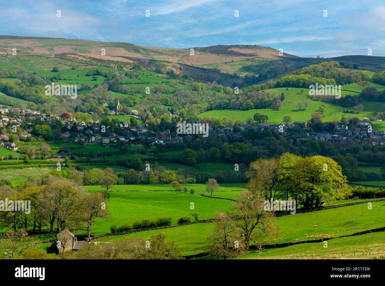 Offerton Moor in the Hope Valley area of the Peak District National Park High Peak Derbyshire ...