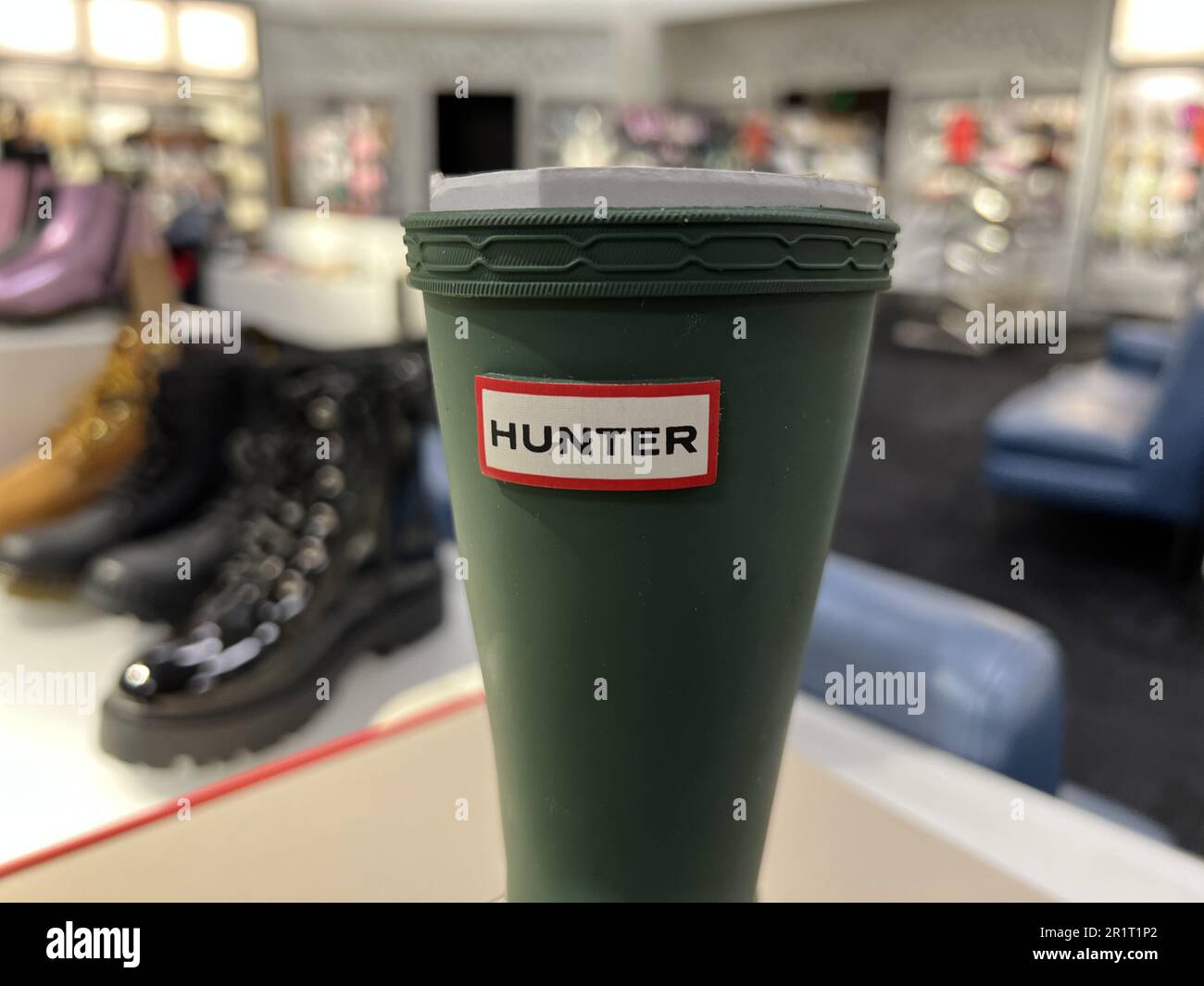 United States. 09th Nov, 2022. Close-up of the red, black, and white ...