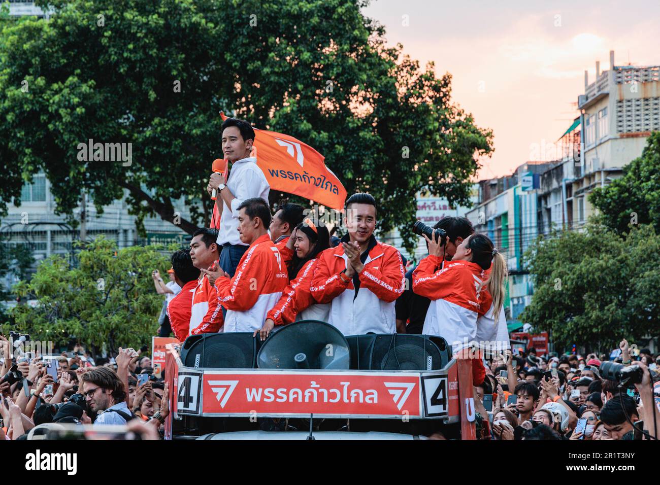 Bangkok, Thailand. 15th May, 2023. Pita Limjaroenrat, prime minister ...