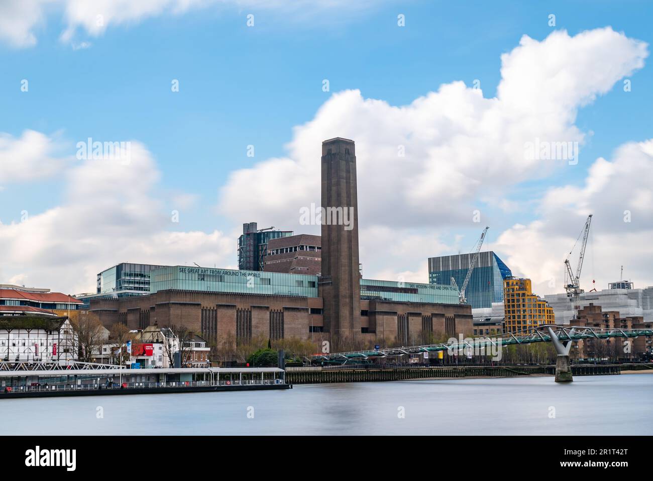 LONDON, UK - APRIL 3, 2019: Exterior of Tate Modern, the renowned ...