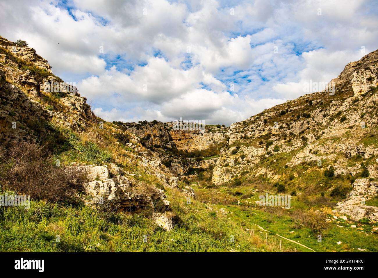 The Murgia Materana Park in Matera, Basilicata, Puglia, Italy Stock ...