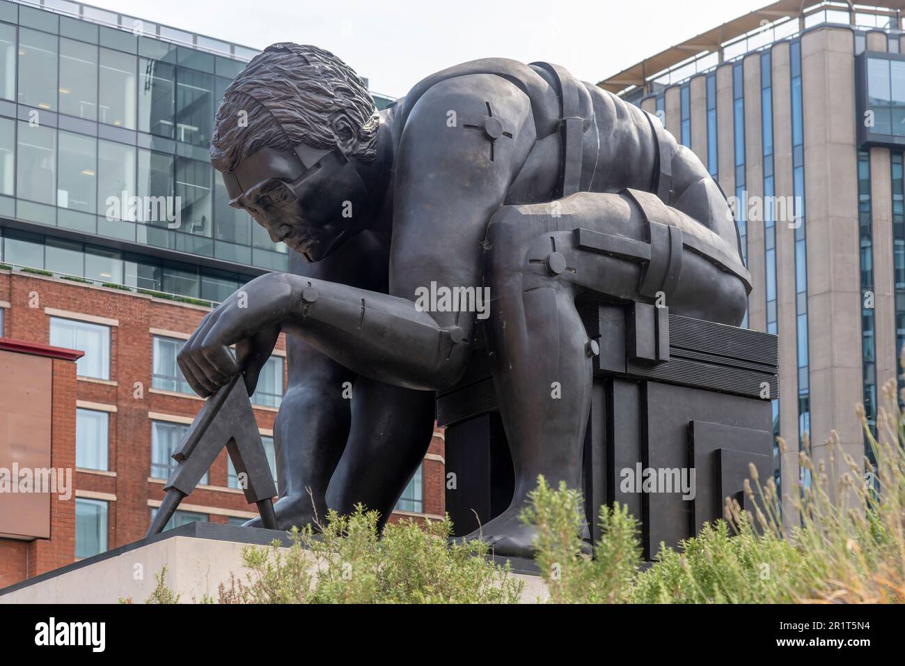London, England-August 2022; Low angle close up view of the Isaac ...