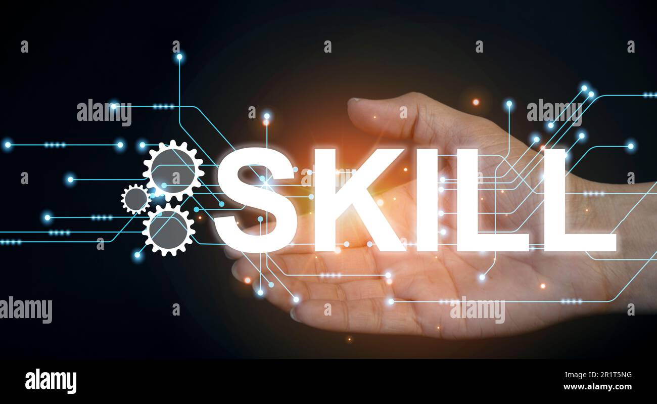 Skill Knowledge Ability Business Internet technology Concept Stock ...