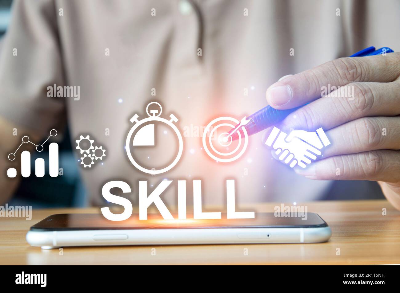 Skill Knowledge Ability Business Internet technology Concept Stock ...