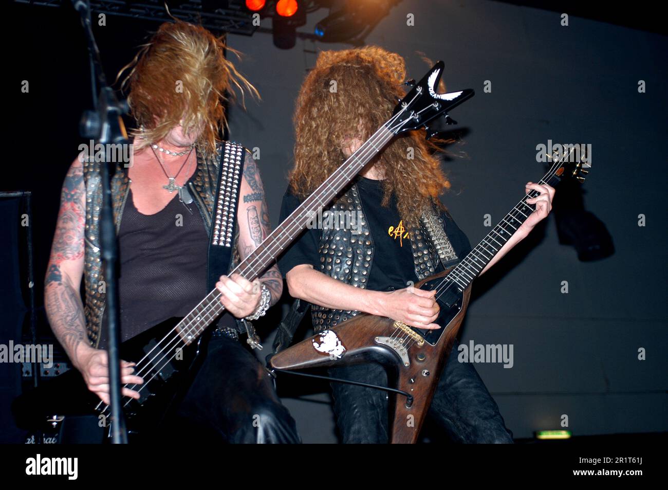 Milan Italy 2003-06-08 : Schmier bassist and Mike Sifringer guitarist ...