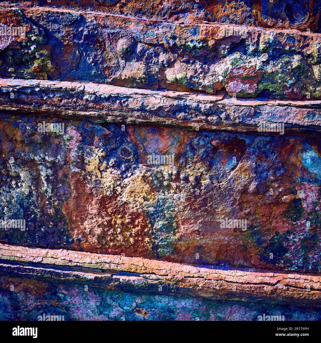 The colours of rusting iron Stock Photo - Alamy